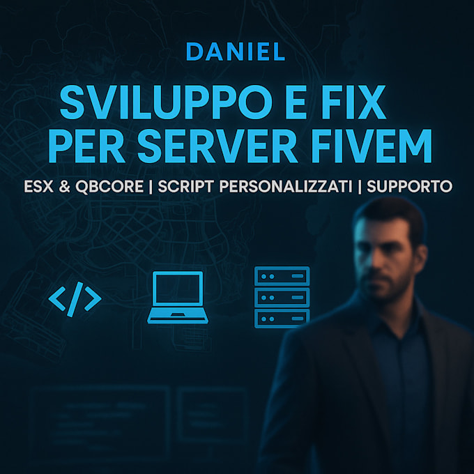 Create esx, qbcore servers and fix fivem scripts by Danielfondi | Fiverr