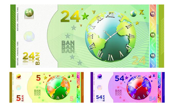 Design amazing custom board game money, banknote, currency by ...