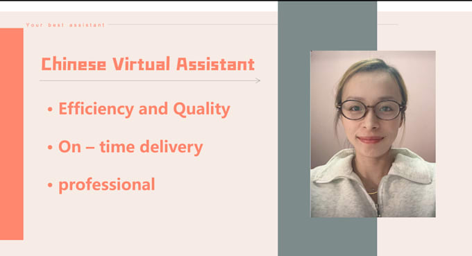 Be your best virtual assistant and chinese teacher in china by Louise ...