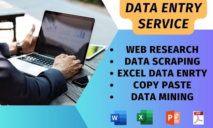 Do data entry, data visualization, excel data entry, data scraping by Markjoy123 | Fiverr