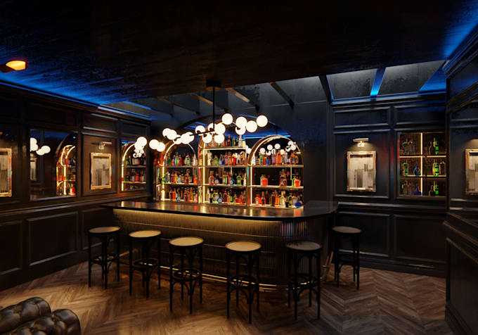 Create a luxurious and secretive speakeasy bar by Studiona | Fiverr
