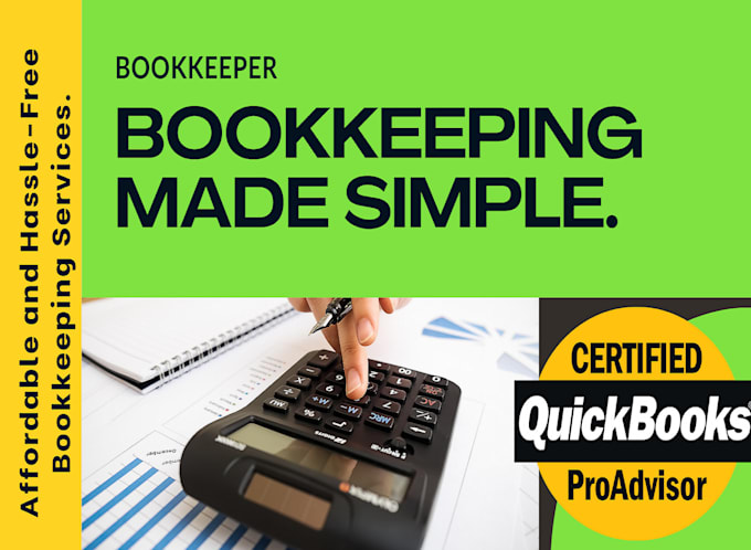 Manage your bookkeeping monthly using quickbooks online, excel sheet by Taxwok | Fiverr