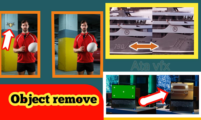 Do vfx cleanup object remove screen replace and wire removal by Atavfx ...