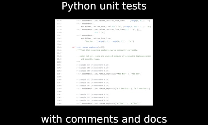 Create unit tests for your python software by Franco_masotti | Fiverr Create unit tests for your python software by Franco_masotti | Fiverr