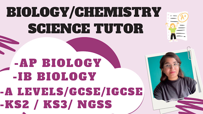 Be your online science tutor for chemistry and biology by ...