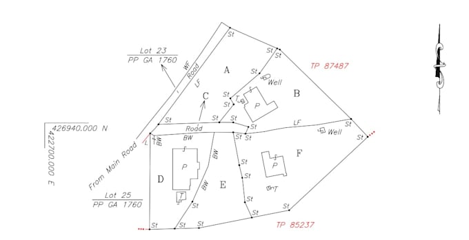 Produce plans with your surveyed data using autocad by Jith_silva | Fiverr