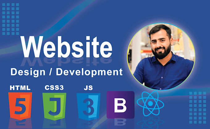 Be Your Frontend Web Developer Using Htmlcss Bootstrap Javascript And React By Shafiqguru