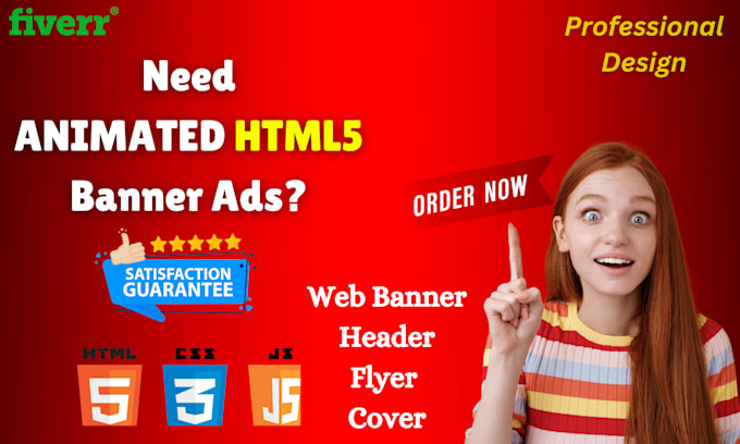 Design web banner, ads, animated gif, header by Asadali771 | Fiverr