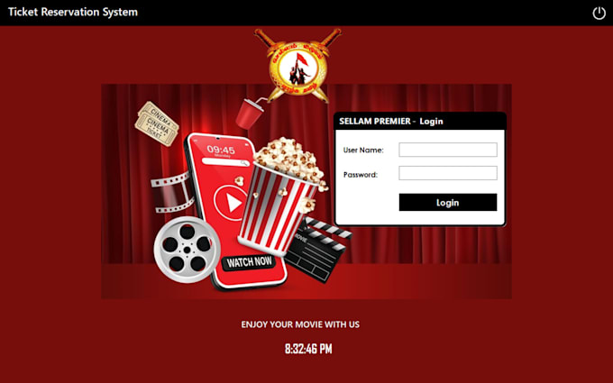 Do the desktop based cinema seat booking system by Mano_anapayan | Fiverr