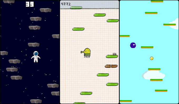 Create a custom doodle jump style endless runner game by Aminemostefa ...
