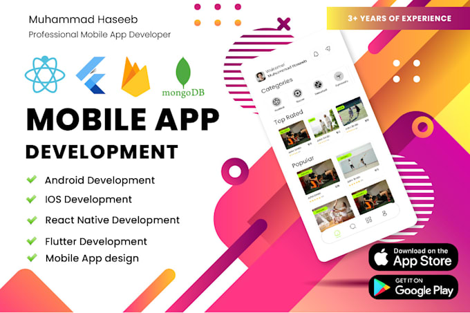 Develop Premium Mobile App Android Ios Using Flutter React Native By