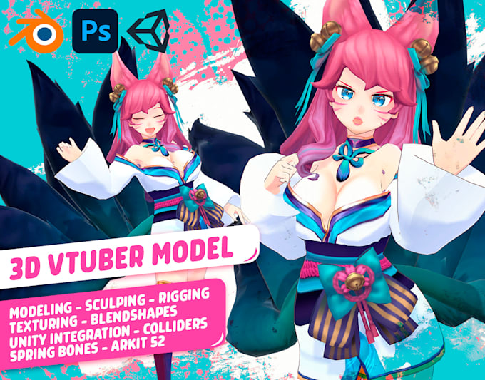 Create top tier 3d vtuber avatar with blender by Leonardoalegre | Fiverr