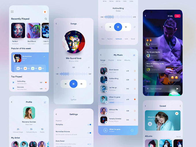 Design attractive mobile app ui design for android and ios by ...