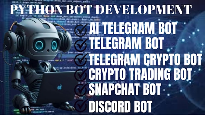 Develop automated tiktok bot, telegram bot, instagram api, youtube ... Develop automated tiktok bot, telegram bot, instagram api, youtube ...