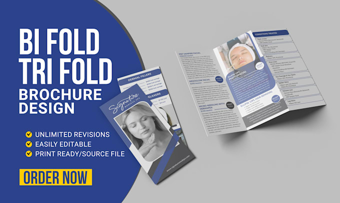 Design flyer, bifold, trifold brochure, dl flyer, pamphlet and leaflet ...