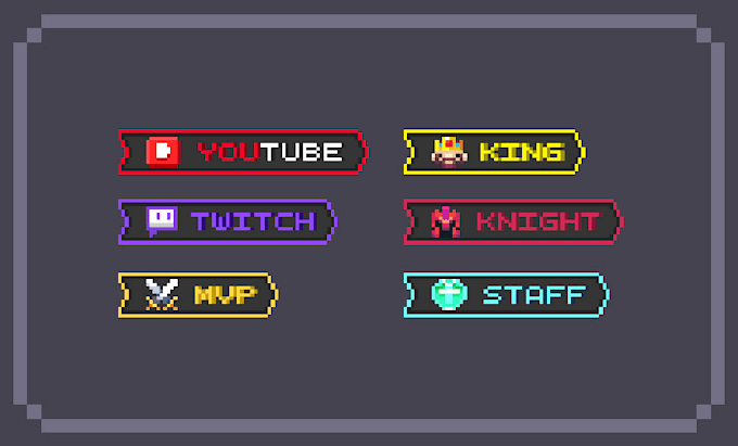 Design professional minecraft ranks by Khoamitom | Fiverr