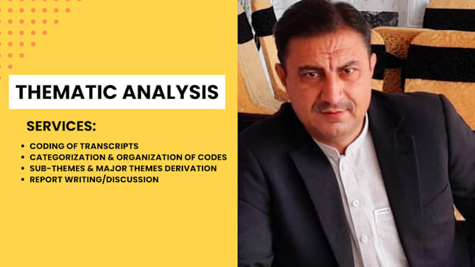 Do thematic analysis of qualitative research by Qualitative360 | Fiverr