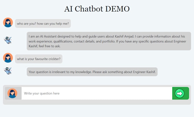 Develop ai chatbot using langchain, openai api and chat gpt by Kashif_amjad1 | Fiverr