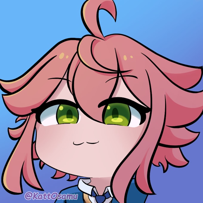 Draw a cute chibi anime icon, profile picture by Kattosamu | Fiverr