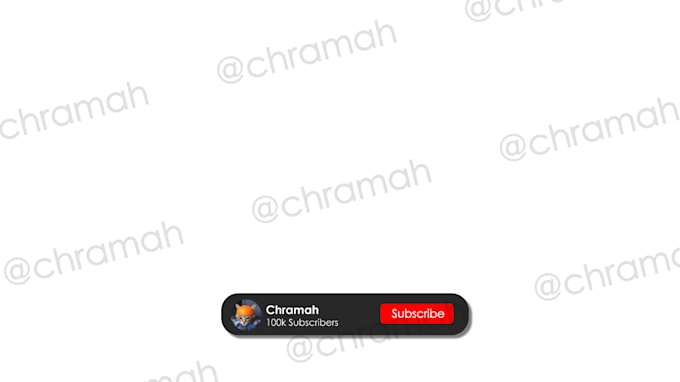 Create you a custom subscribe animation overlay by Chramah | Fiverr