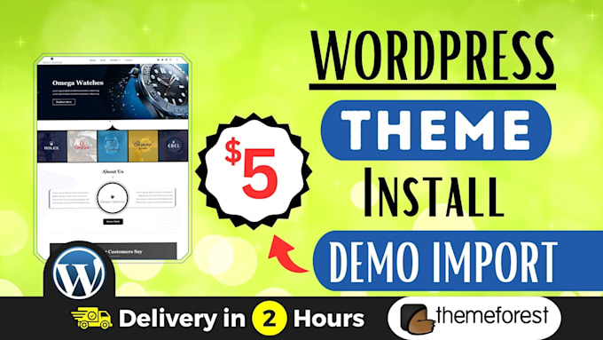 Install wordpress themeforest theme wordpress demo imort install wordpress theme by Noor_rabby ...
