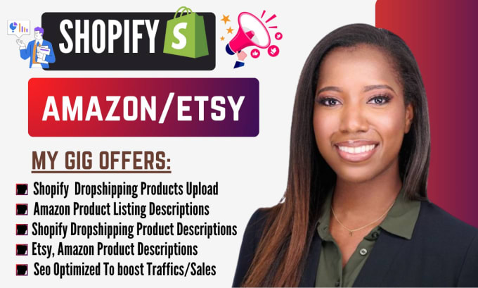 Write powerful shopify product descriptions, amazon product listing ... Write powerful shopify product descriptions, amazon product listing ...