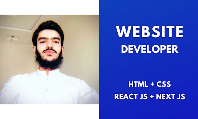 Develop a blazing fast portfolio in react js next js tailwind css by Hassnain_khan_7 | Fiverr