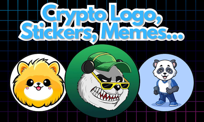 Design crypto logo, telegram stickers, crypto meme, nft arts, gif in 3 ...