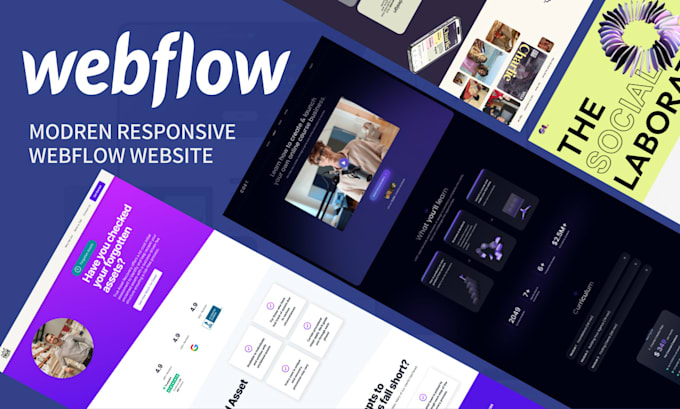 Create, fix and do figma to webflow website design by Hamzafarooq403 | Fiverr