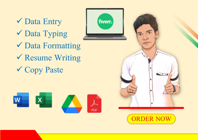 Do perfect data entry by Dukhunath | Fiverr