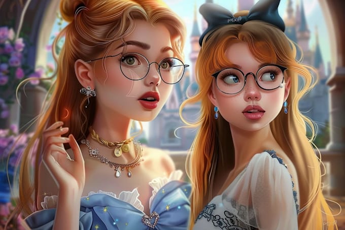 Make a portrait in semi realism disney cartoon style by Lawandalon | Fiverr
