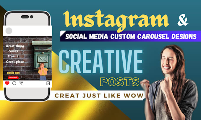 Design amazing social media posts graphics for instagram ads by ...