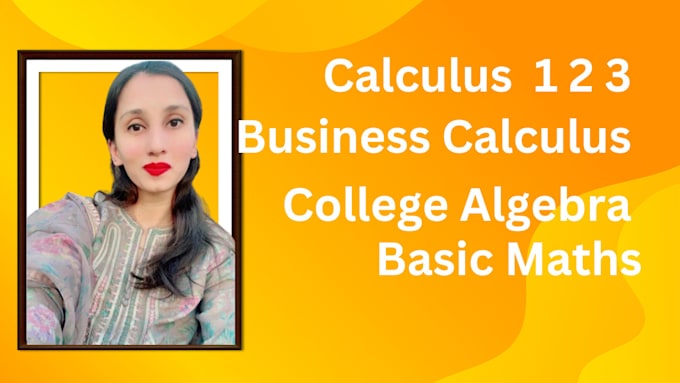 Tutor pre calculus, calculus 1,2,3 n linear algebra by Maqbool33 | Fiverr