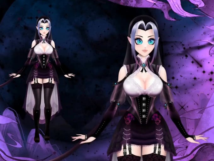 Design and rig live2d vtuber model, 2d vtuber design, 2d vtuber rigging ...