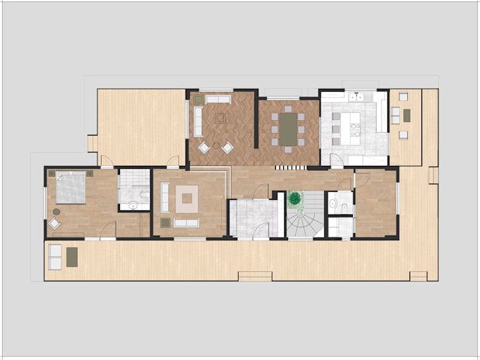 Convert your architectural drawings, 3d views into illustrations with ...