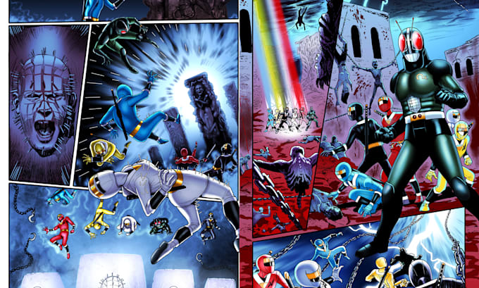 Manga comic character art webcomic strip cover webtoon superhero ...