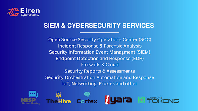 Provide cybersecurity services soc by Polgalvez | Fiverr