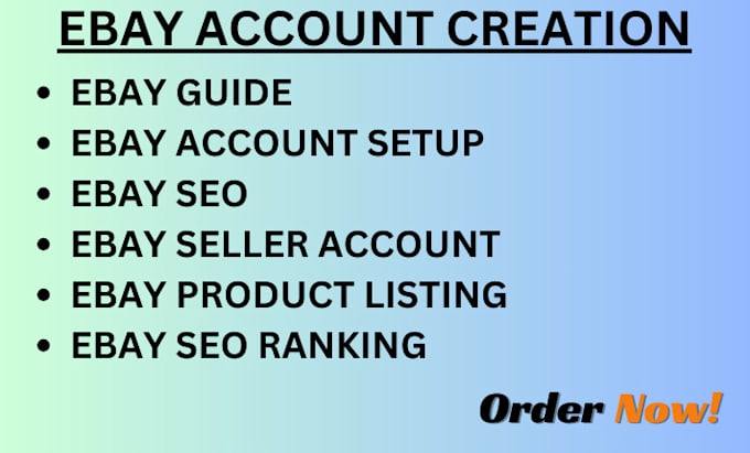 Do ebay account creation ebay seller account ebay store setup ebay ...