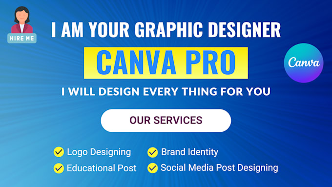 Be your canva graphics designer with amazing canva templates by ...