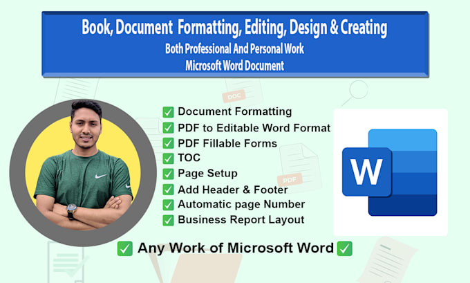 Editing, formatting, customizing your ms word document by Mr_idealizer | Fiverr