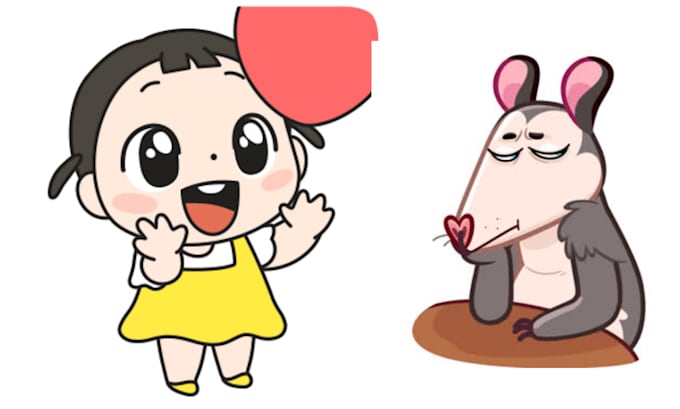 Design crypto telegram animated stickers, cartoon, meme coin stickers ...