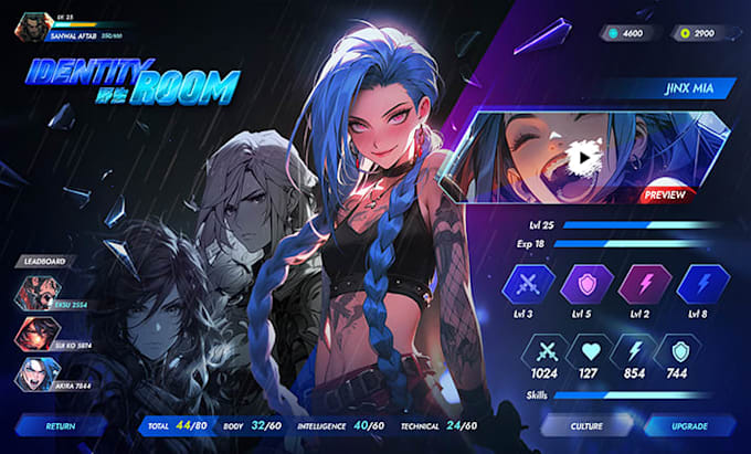 Design the top game ui for your game by Iamekko | Fiverr