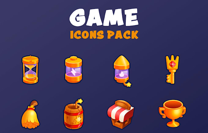 Design 2d gameplay, 2d game icon, 2d game asset, 2d game element, 2d ...