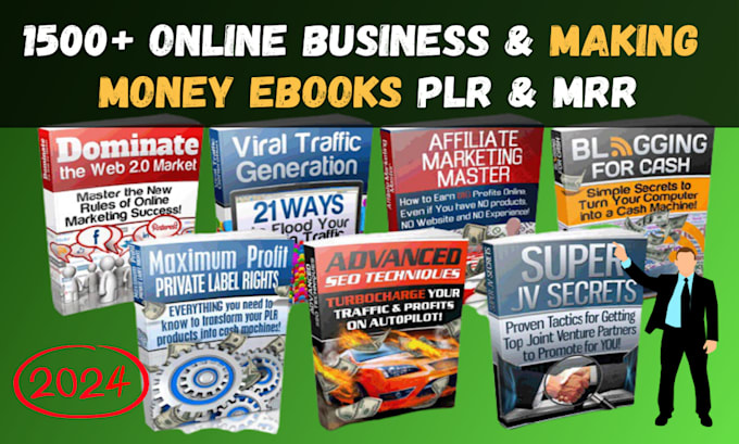 Provide 1500 online business ebooks with private label and master resell rights by Adamgig | Fiverr