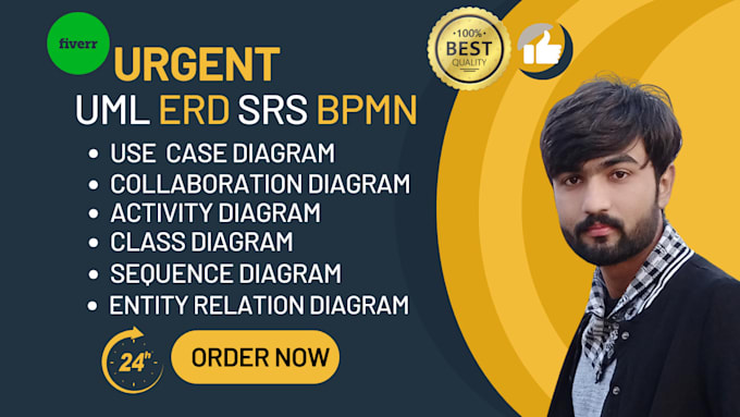 Make your urgent srs document, bpmn, uml, class diagram, erd, dfd, epc ... Make your urgent srs document, bpmn, uml, class diagram, erd, dfd, epc ...