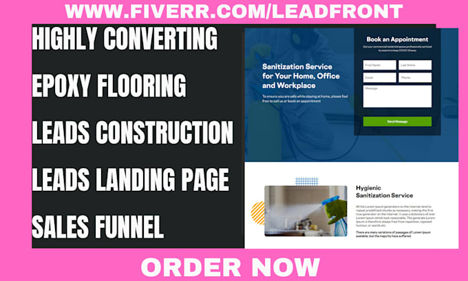 Generate converting epoxy flooring leads construction leads landing ...