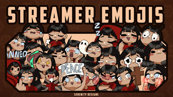 Create cute simple streamer emojis and discord emojis by Serenityau ...