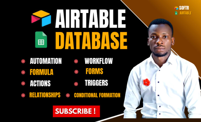 Setup Airtable Database Softr Webapp Design Airtable Automation By Gideon Airtable Fiverr