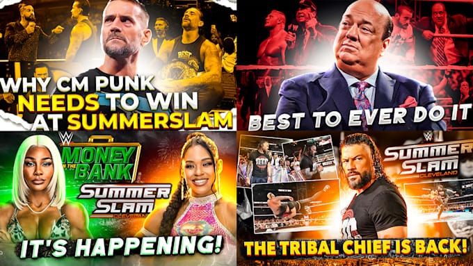 Design wwe aew mma ufc wrestling sport youtube thumbnail by ...