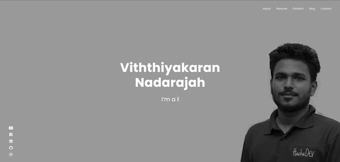 Design a website portfolio website html website by Viththiyakaran | Fiverr